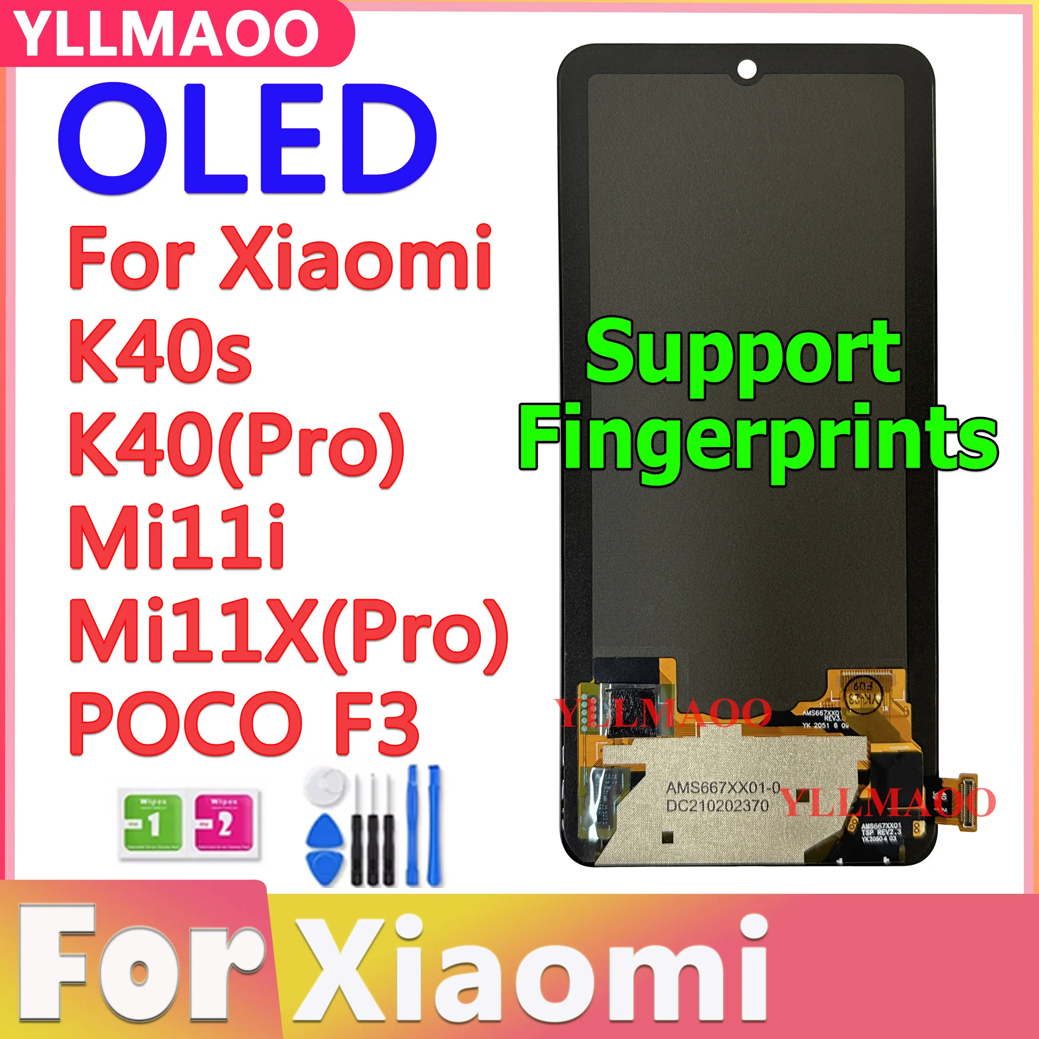 Pantalla-LCD-OLED-con-huella-dactilar-montaje-de-digitalizador-con-pantalla-t-ctil-para-Redmi ...