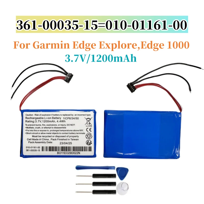 New Battery 3.7V/1200mAh DI44EJ18B60HK,361-00035-15 010-01161-00 for ...