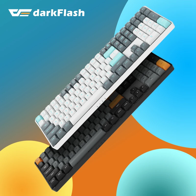 Darkflash-GD101-Mechanical-Keyboard-100-Keys-USB-Type-C-Wired-and-2-4 ...