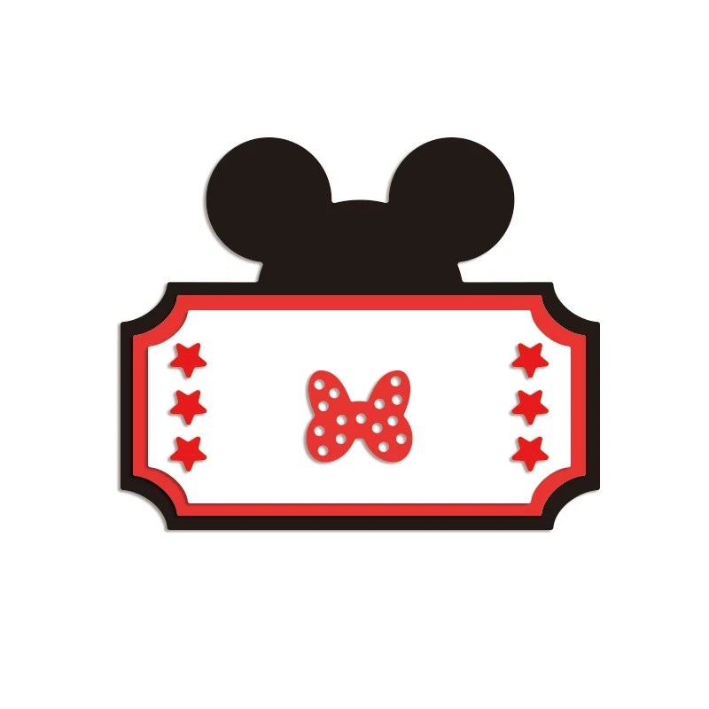Printable Mickey Mouse Name Tags