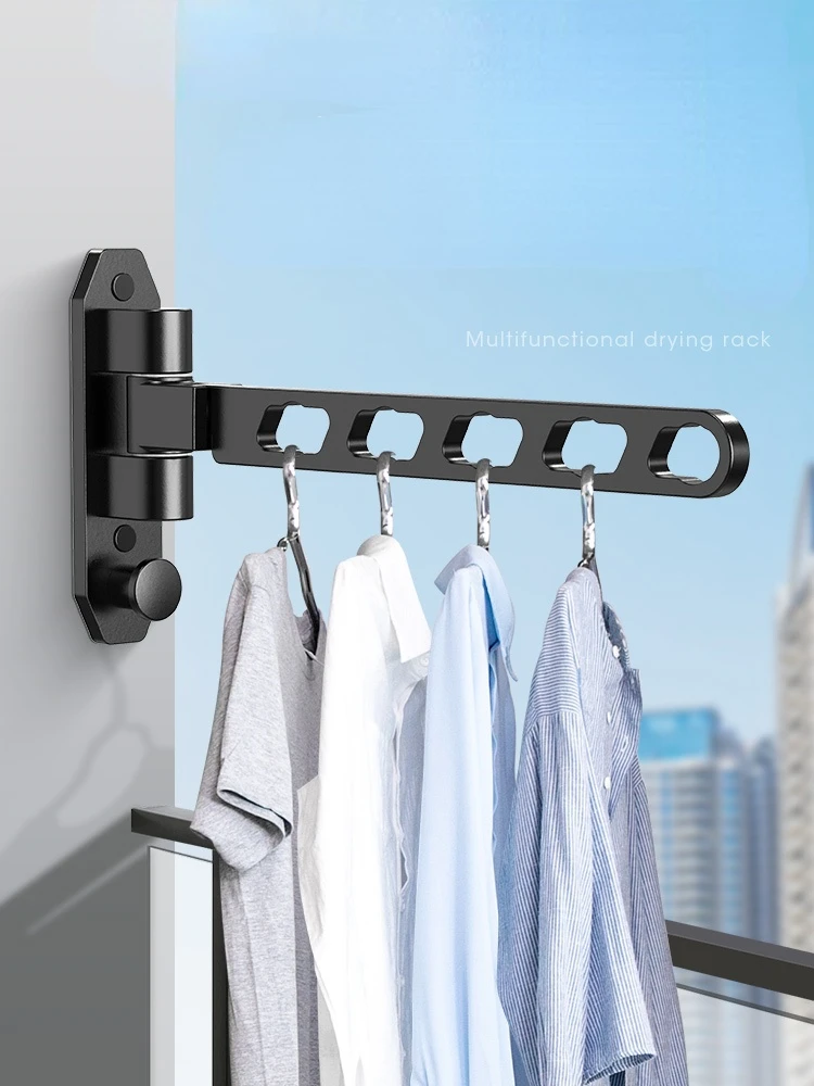 Colgador-de-ropa-plegable-estante-de-secado-de-tela-de-montaje-en-pared ...