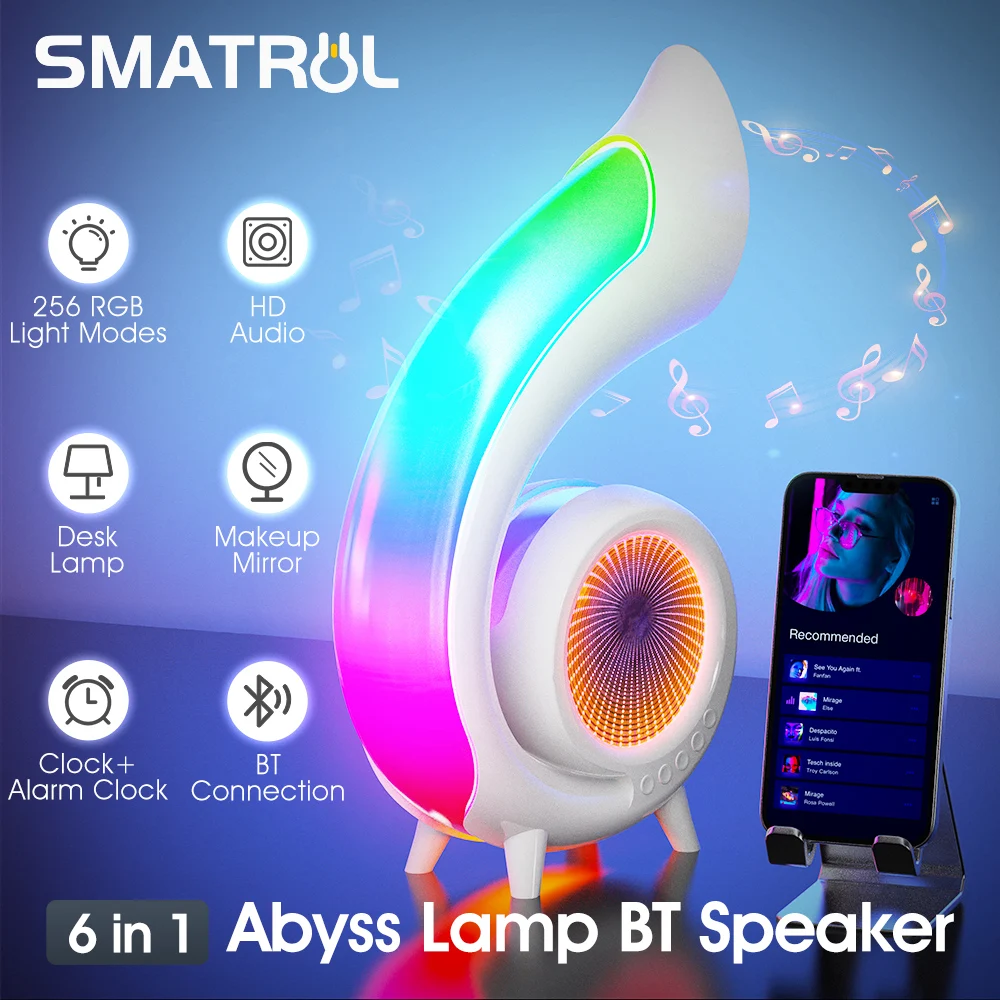New-Wireless-Bluetooth-Speaker-With-LED-Lyrics-Display-RGB-Colorful ...