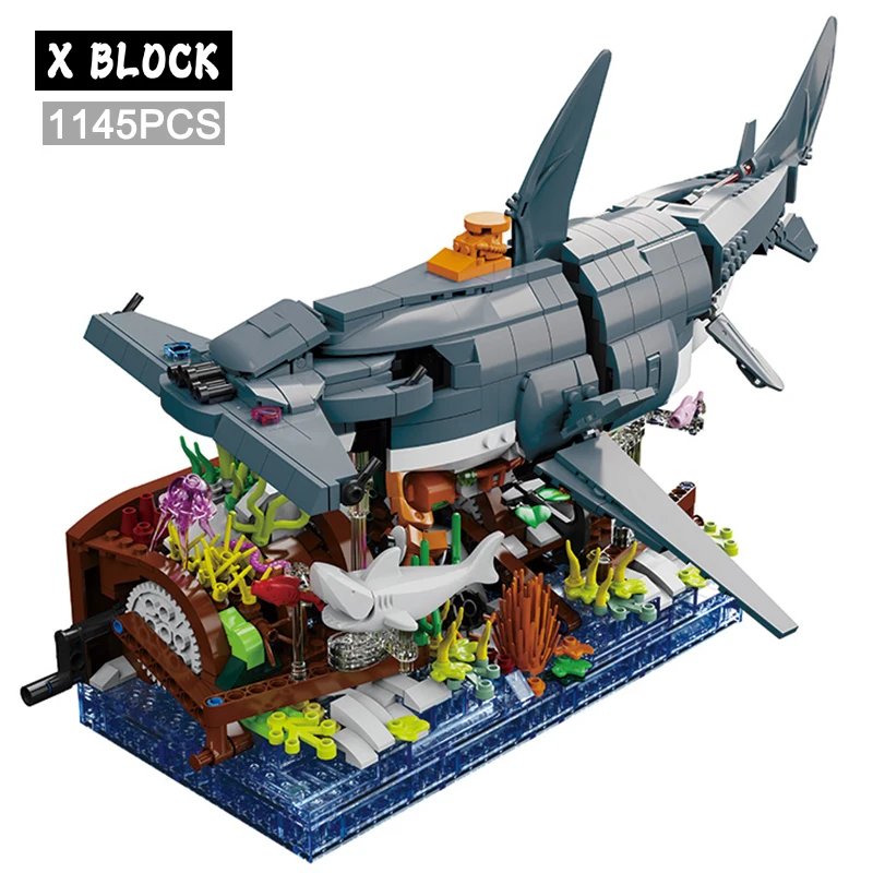 Creative-Bionic-Machinery-Series-Hammerhead-Shark-MOC-Building-Block ...