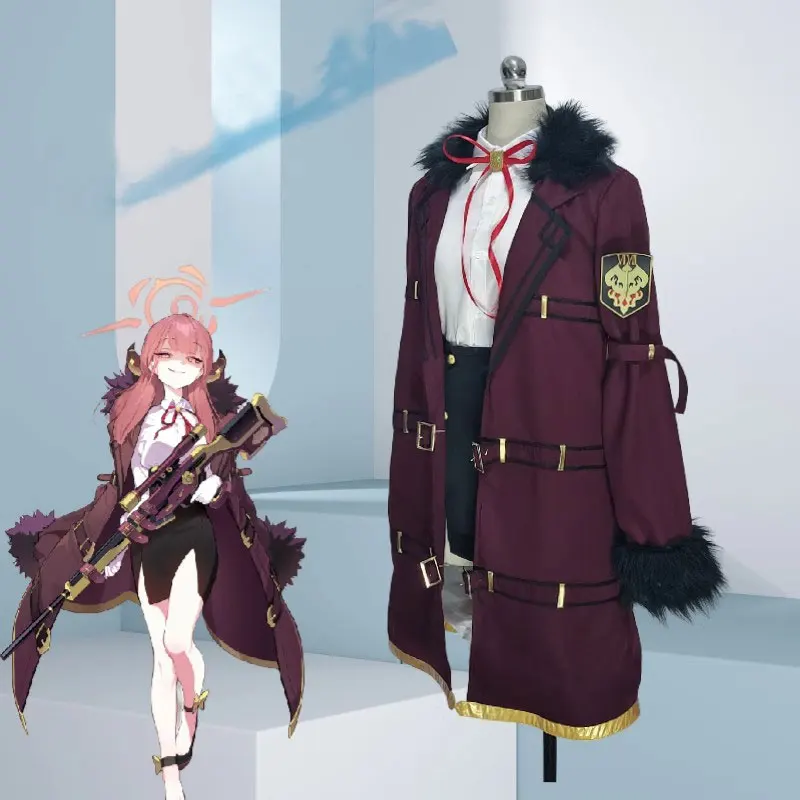 Blue-Archive-Cosplay-Costume-Anime-Women-Men-Rikuhatima-Aru-Clothing ...