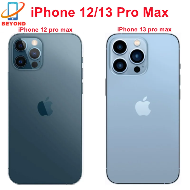 Ponsel Apple iPhone 12 13 Pro, HP asli baru 95% GB 128GB 256GB ROM 512 ...