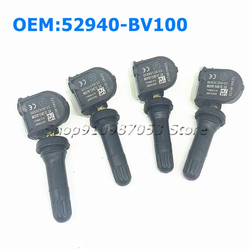 4pcs Tire Pressure Sensor 433mhz Tpms 52940-bv100 For Hyundai Creta H1 ...