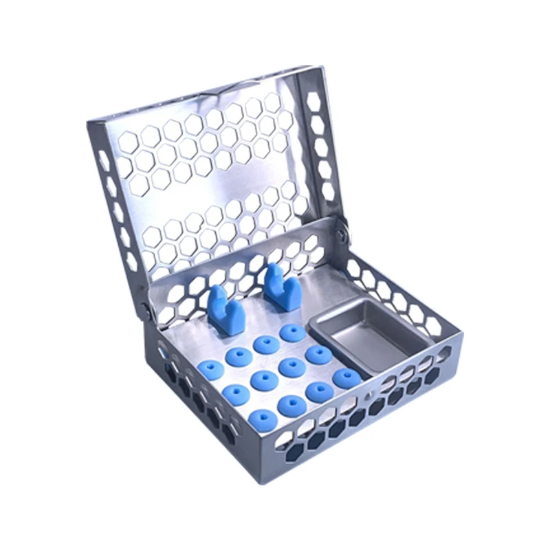 Planting Instrument Disinfection Box Stainless Steel Dental Implant Kit Dental Instrument Dental ...