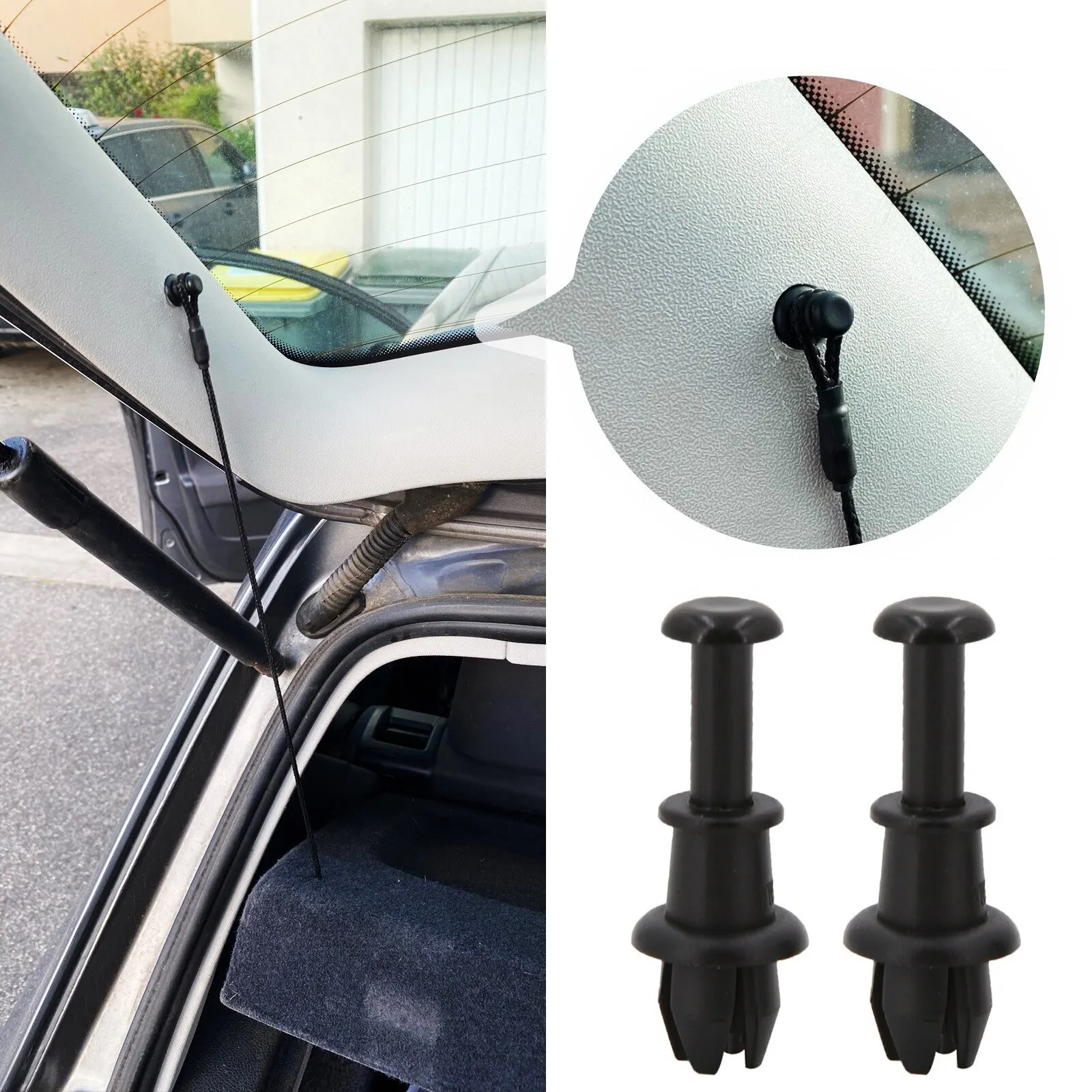 2-4PCS-Car-Retainer-Clips-Black-Vehicle-Trunk-Luggage-Rack-Hook-Pivot ...