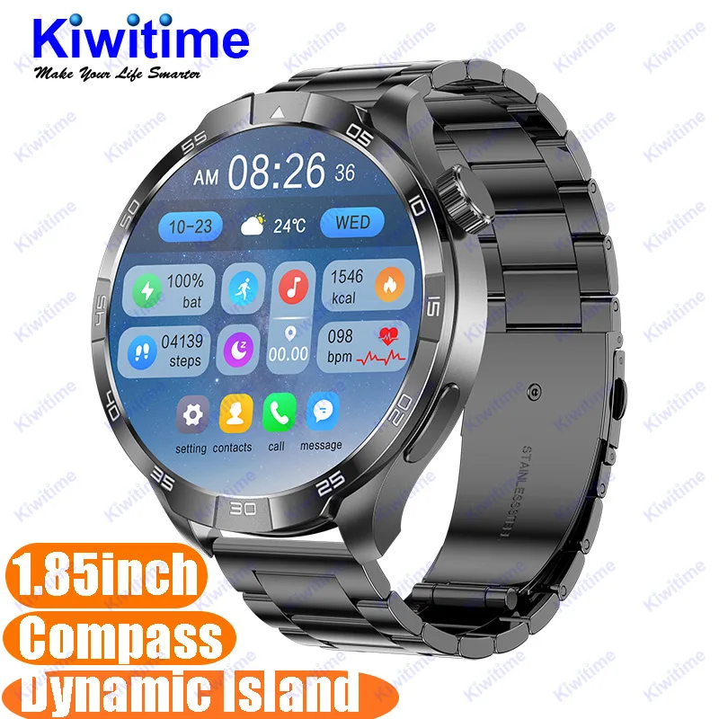 KIWITIME G4 Plus Smart Watch Men 2024 Wireless Charging Bluetooth Call ...