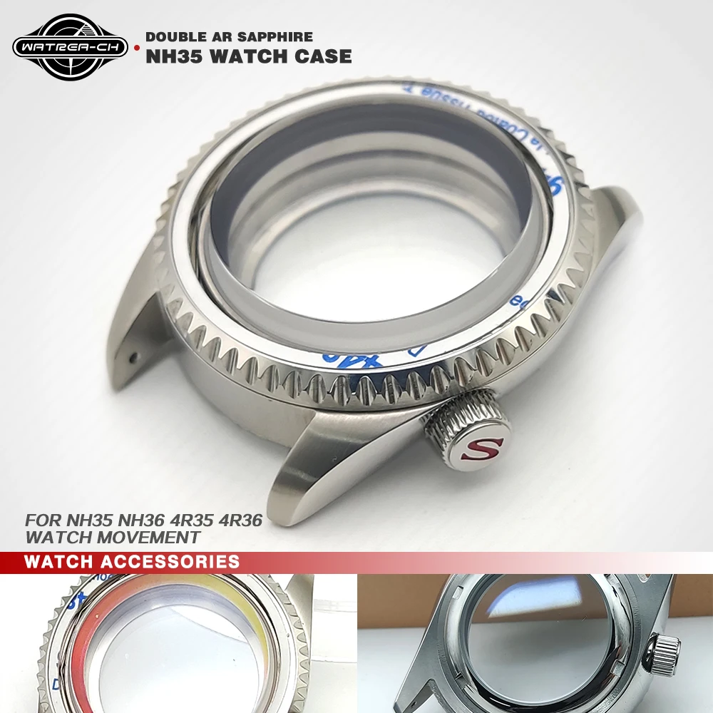 42MM-Case-Men-s-watch-Modified-Accessories-Waterproof-nh35-case-For ...