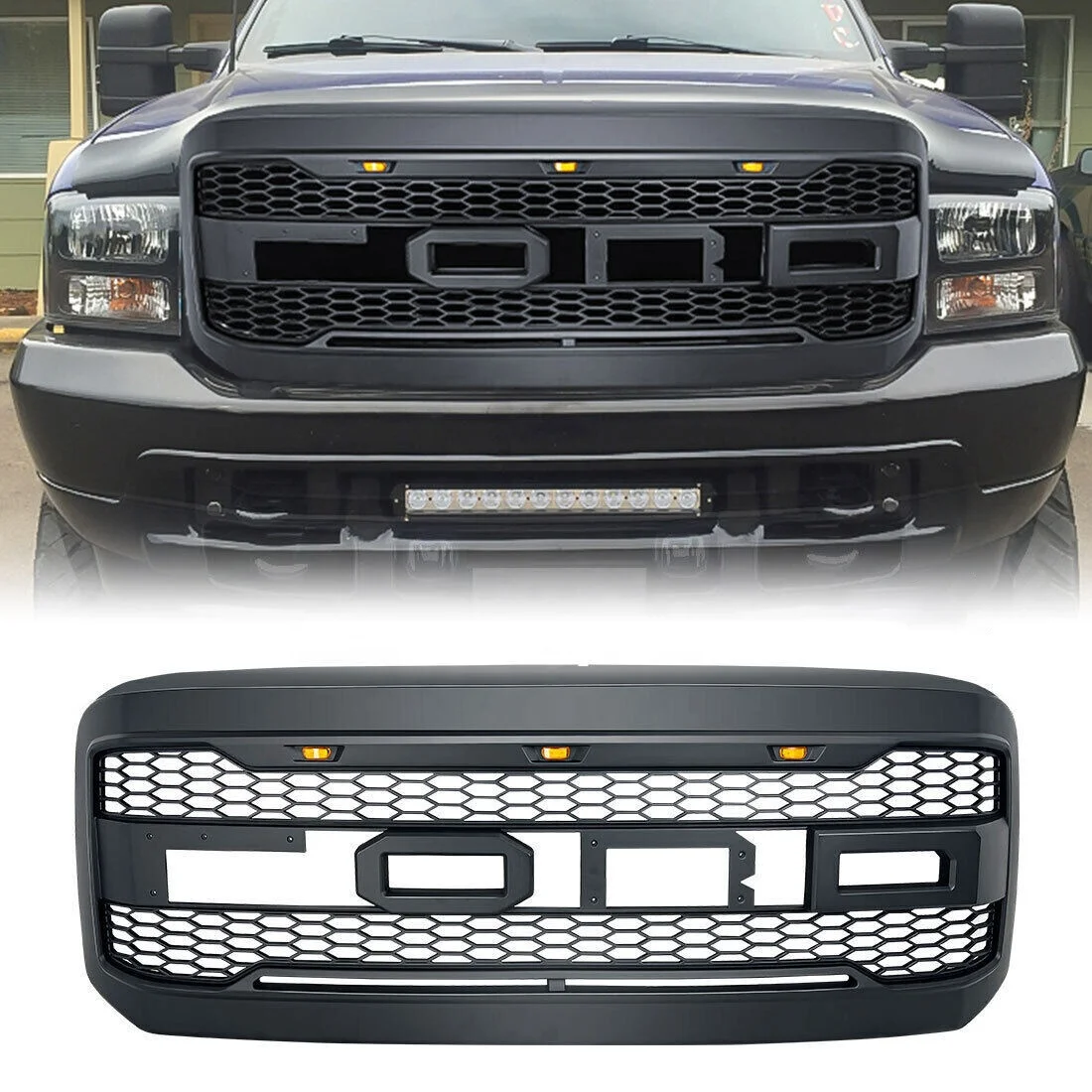 Car-Grills-For-2005-2006-2007-F250-F350-Ford-Super-Duty-Front-Raptor ...