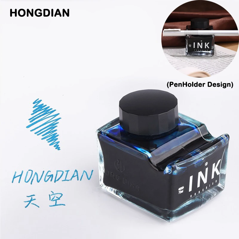 HONGDIAN-70-60-18ml-High-Quality-Fountain-Pens-Ink-Various-Colors-Glass ...