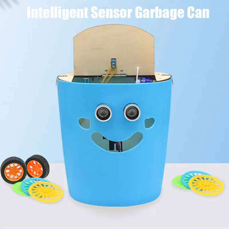 DIY-Smart-Trash-Can-Assembly-Kid-Student-Science-Education-Scientific ...