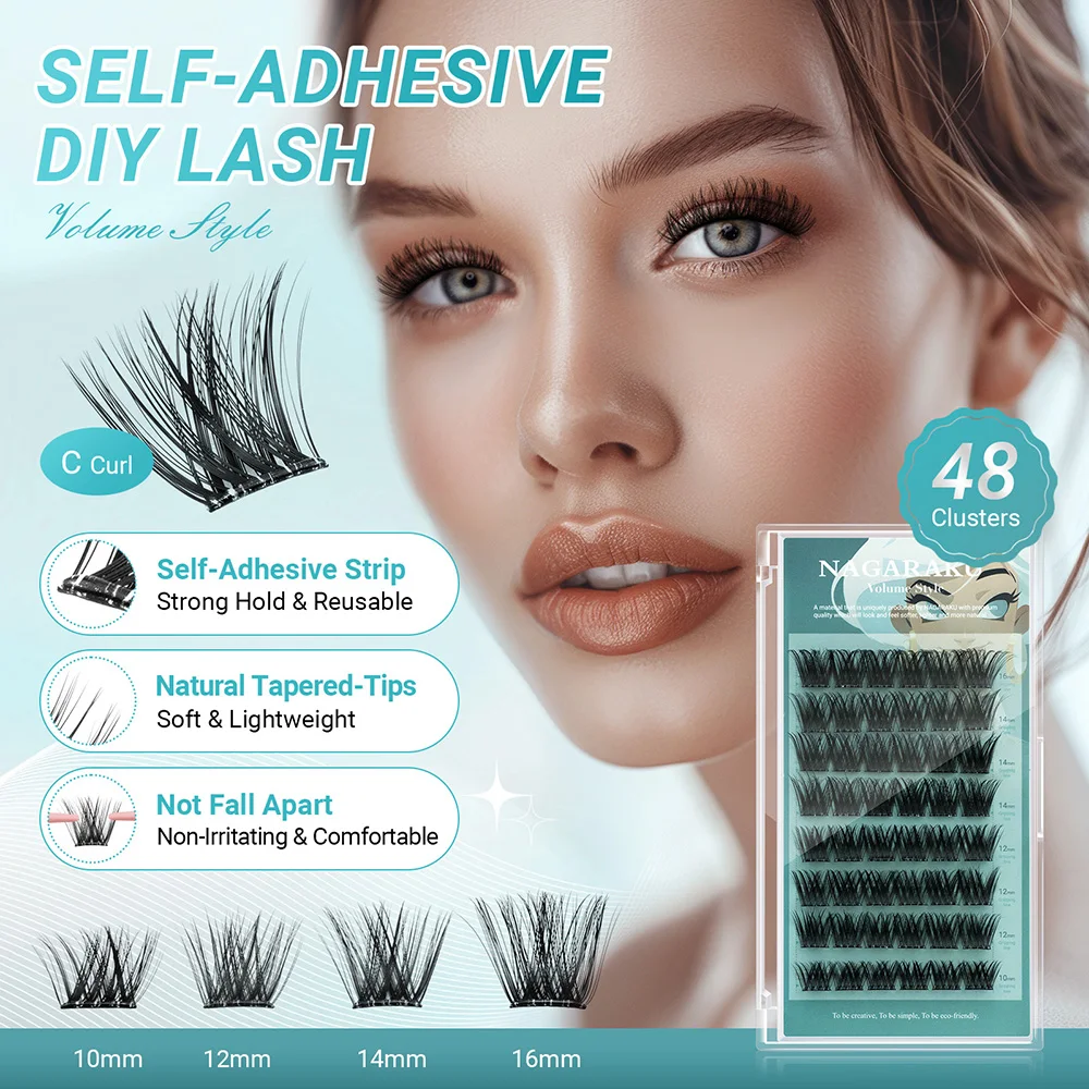 NAGARAKU-Cluster-Lashes-Natural-Eyelash-extension-Volume-Individual ...