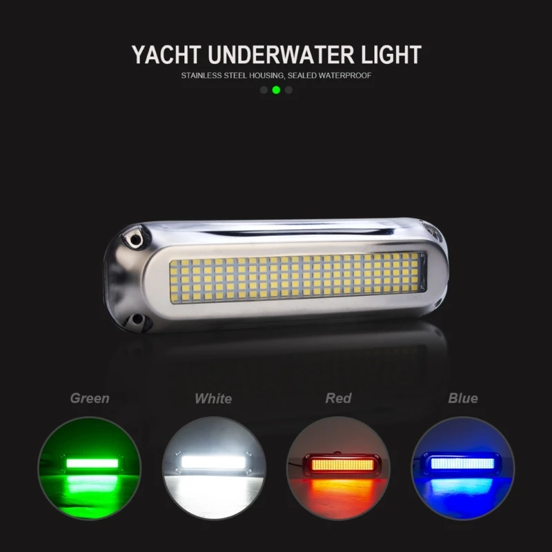 Marine LED Boat Light 60W 120 LED Waterproof Underwater Courtesy Light ...