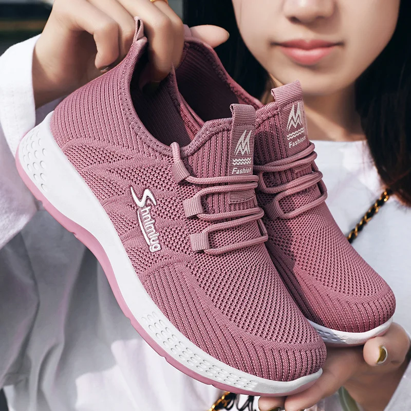 Sneakers Female Flat Comfortable Fashion Lightweight Shoes Slip on ...