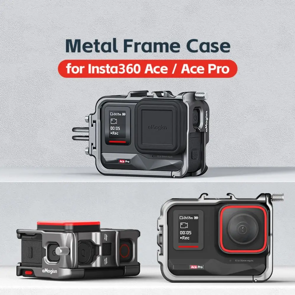 Camera-Cage-For-Insta360-Ace-Ace-Pro-Metal-Protective-Frame-Shell-for ...