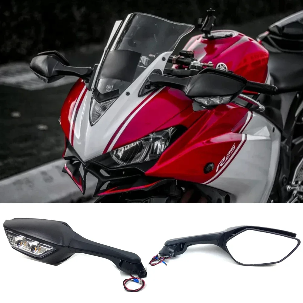Motorcycle-Accessories-Rearview-Rear-View-Side-Mirrors-w-LED-Turn ...