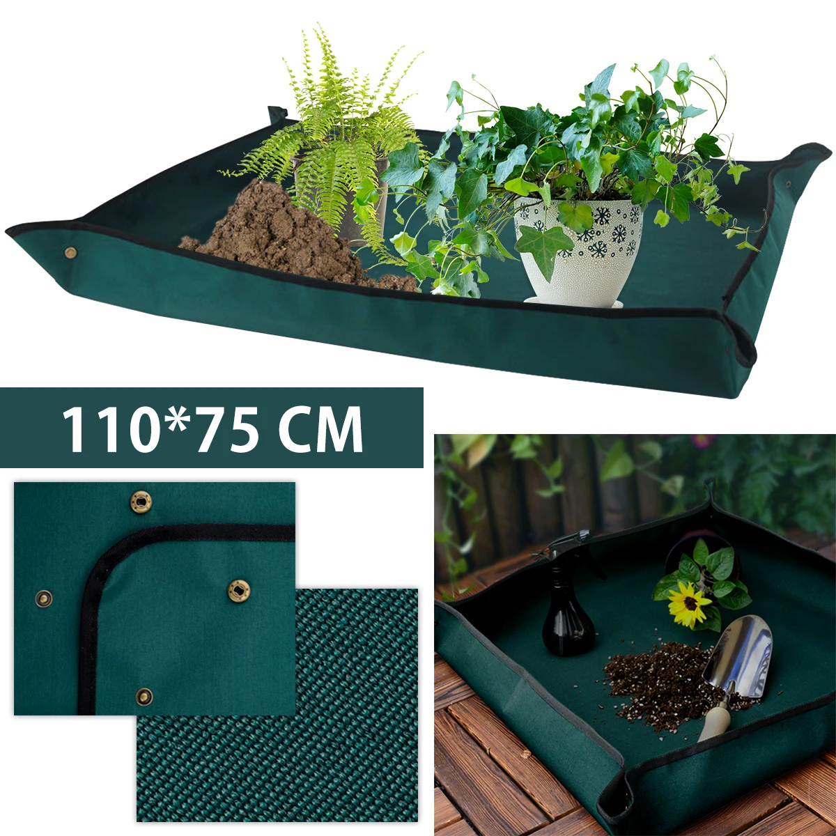 110CM-Planting-Mat-Oxford-Cloth-Plant-Repotting-Mat-Foldable-Waterproof ...
