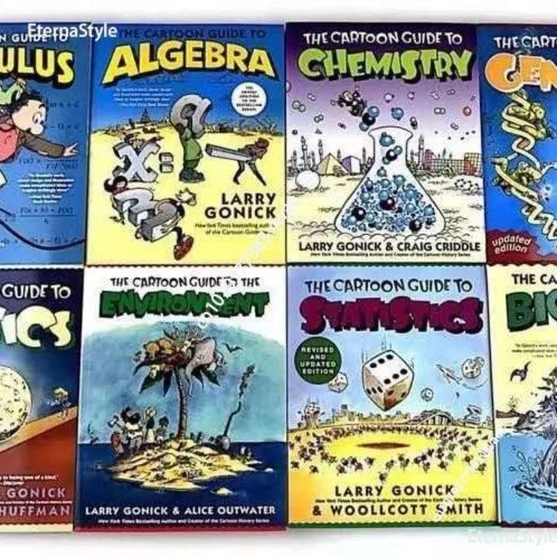 8-Books-The-Cartoon-Guide-to-Statistics-Chemistry-Funny-Science-Comics ...