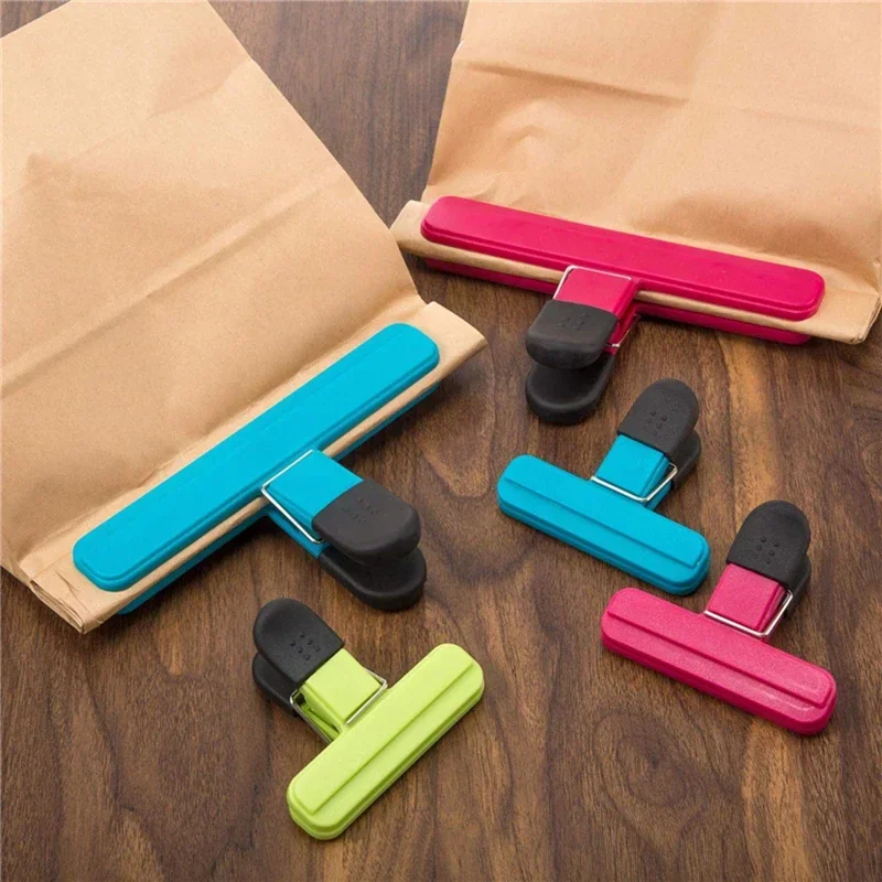 Portable Bag Clips Kitchen Storage Food Snack Seal Sealing Bag Clips ...