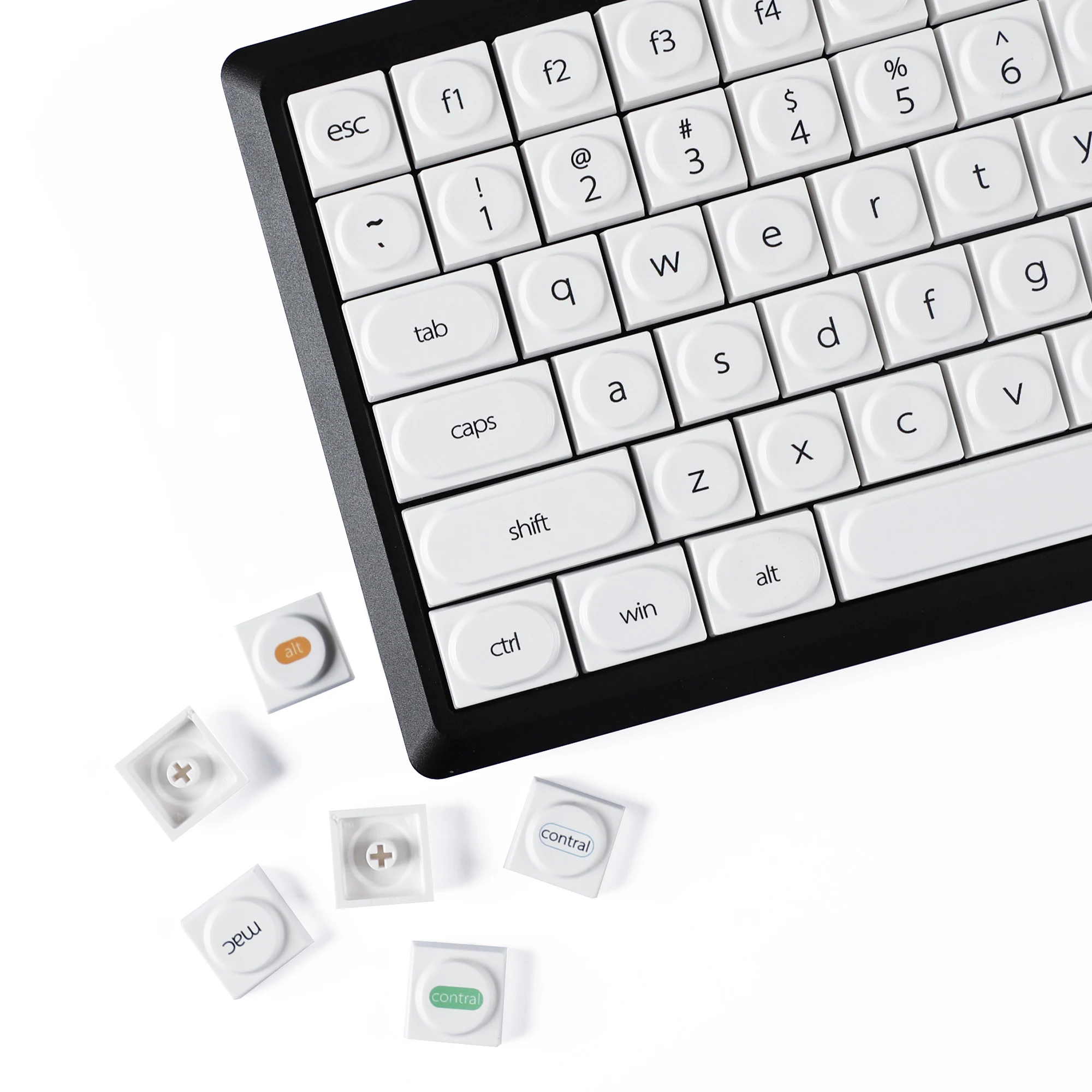 YMDK-140-Keys-Journal-Original-Blocks-Keycap-UV-Print-Frosted-Keyboard ...