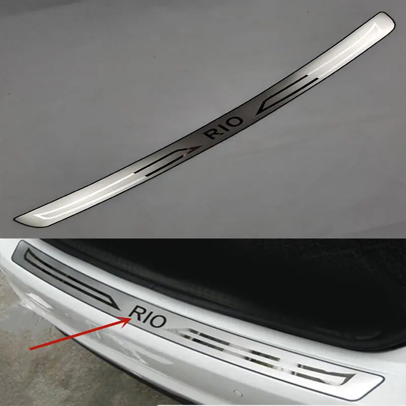 For Kia Rio 2011-2015 Stainless Steel Car Trunk Threshold Guard Plate ...