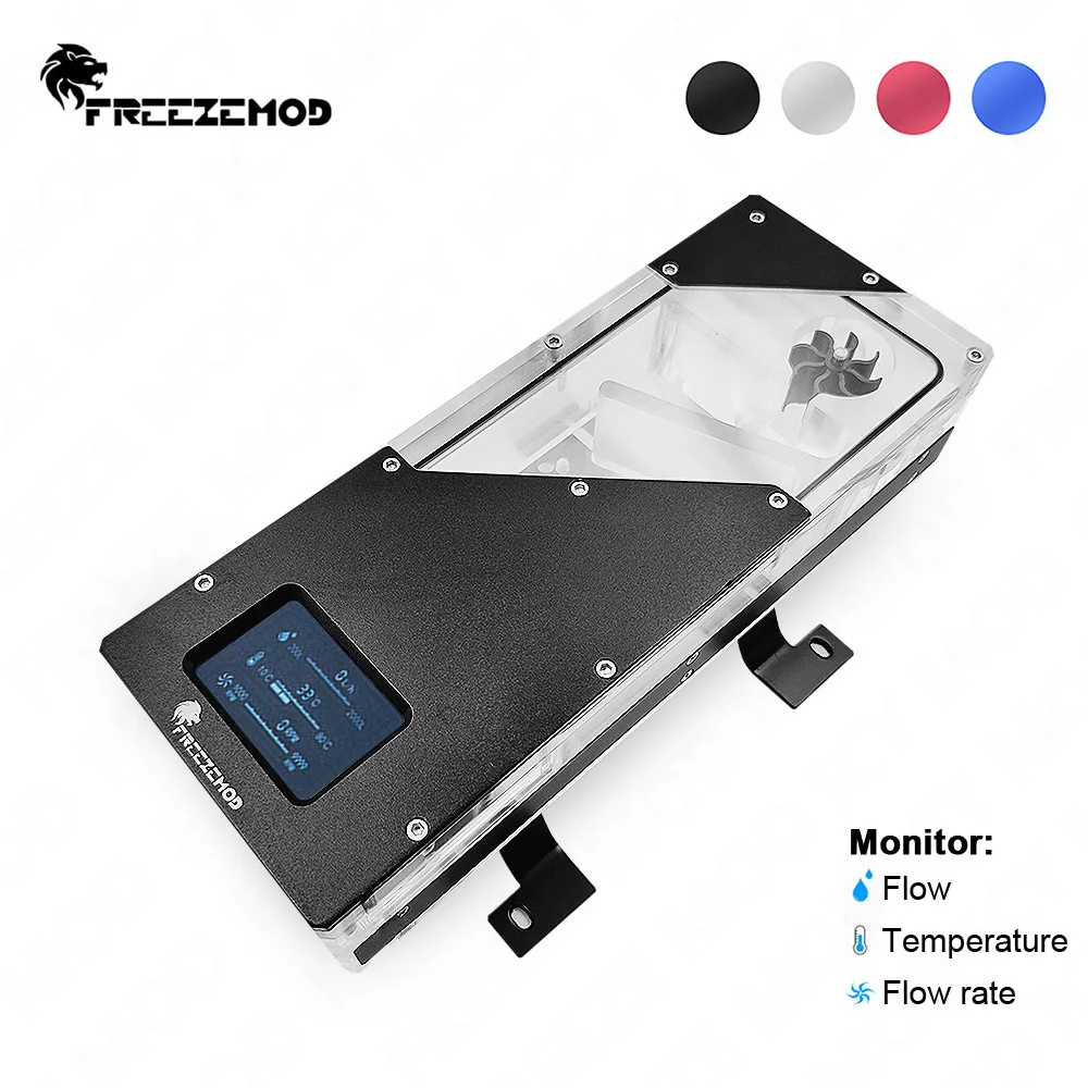 FREEZEMOD-Intelligent-Water-Tank-LCD-Flowmeter-Reservoir-RPM-Flow-Speed ...