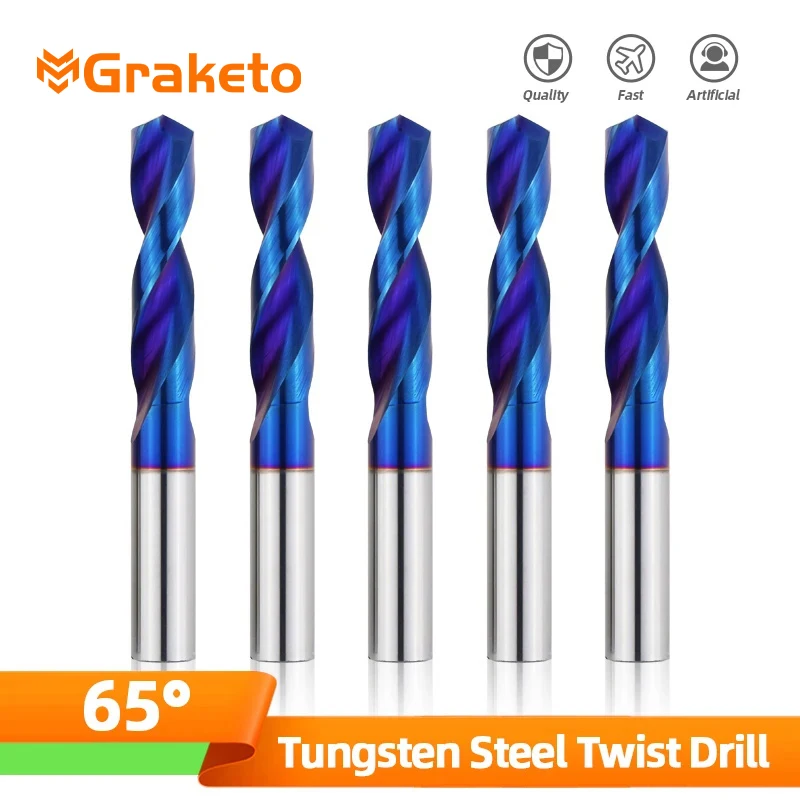 CNC-65-Carbide-Drill-Bits-Hard-Metal-Drills-Tungsten-Steel-Twist-Drill ...