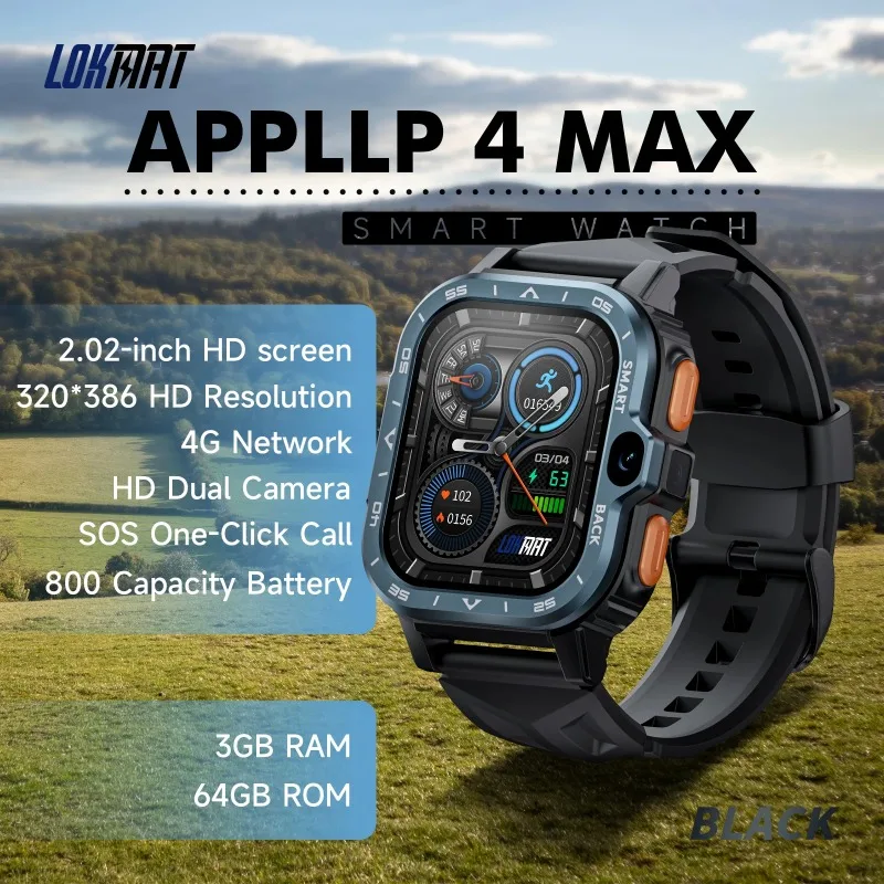 LOKMAT-reloj-inteligente-APPLLP-4-MAX-dispositivo-con-Android-pantalla ...