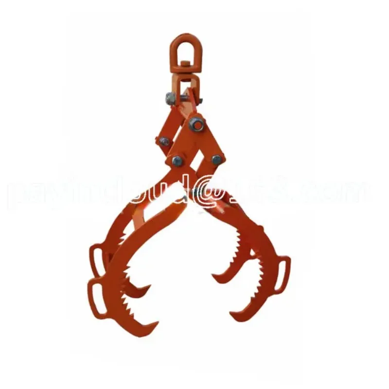 Anti-slip-hook-log-lifting-pliers-four-claw-heavy-wood-hook-rotating ...