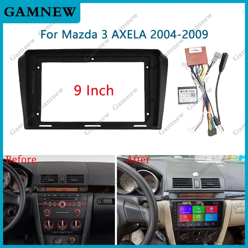 9 Inch Car Frame Fascia Adapter Canbus Box Android Radio Audio Dash ...