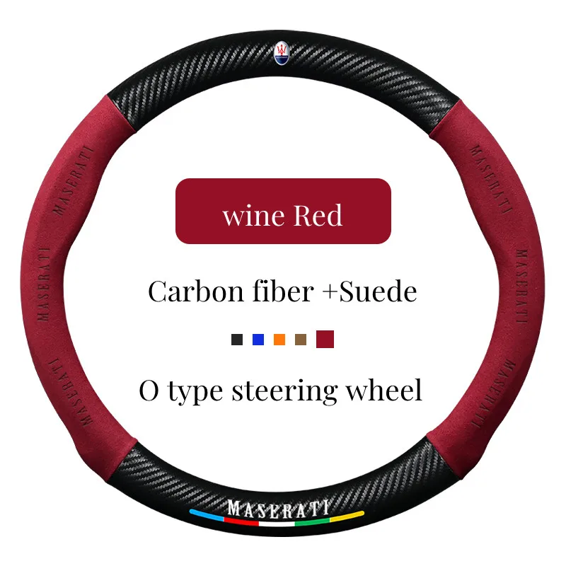 38cm Suede Steering Wheel Cover for Maserati Quattroporte Ghibli ...