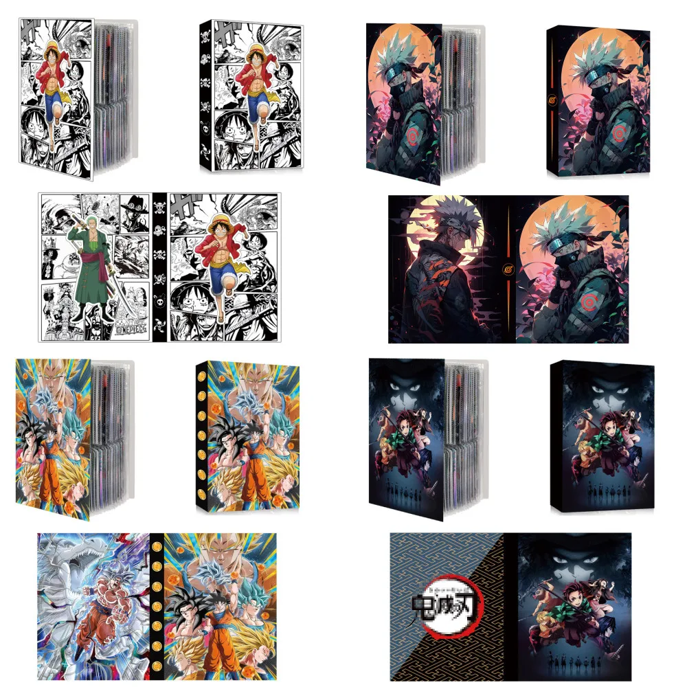 240PCS-Dragon-Ball-ONE-PIECE-Demon-Slayer-NARUTO-Card-Album-Map-Letter ...