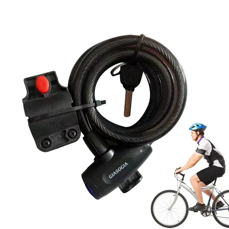 Bike-Lock-With-Key-1-2m-Small-Anti-Theft-Device-Scooter-Locks-Coiled ...