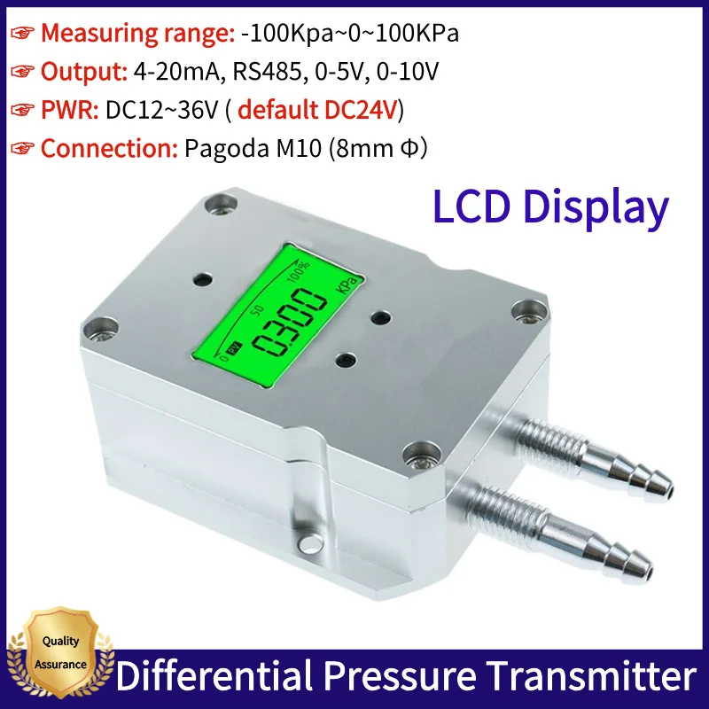 LCD-Digital-display-4-20mA-Air-Pressure-Transmitter-differential ...