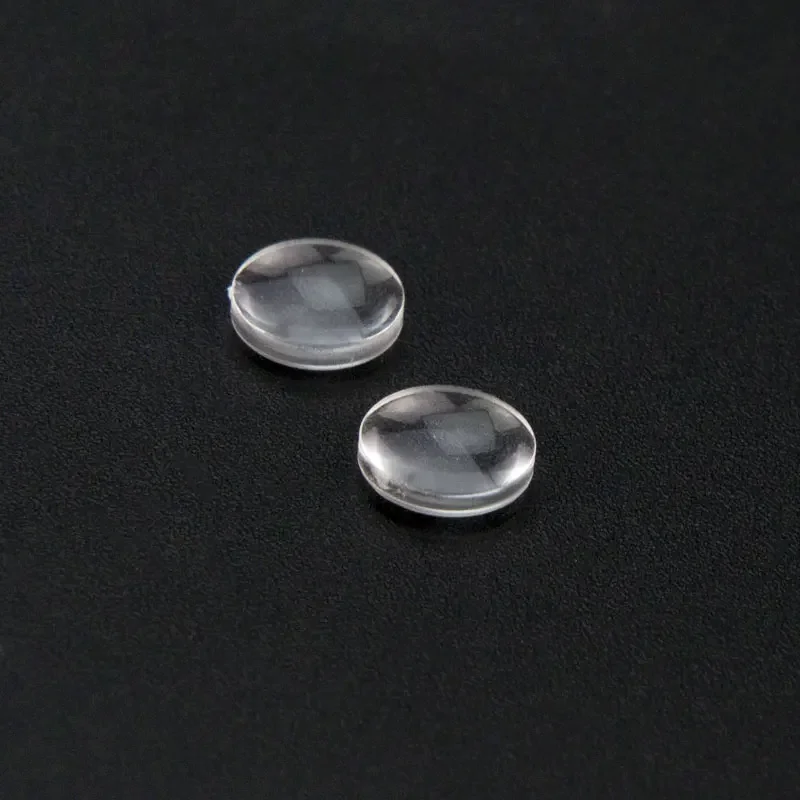 5PCS 7mm-10mm Mini Optical PMMA Plastic Double Convex Lens Focal Length ...