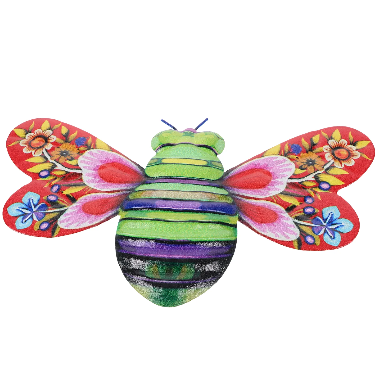 Iron-Bee-Scene-Pendant-Metal-Wall-Decor-Ornament-Bees-Sculpture-Hanging ...