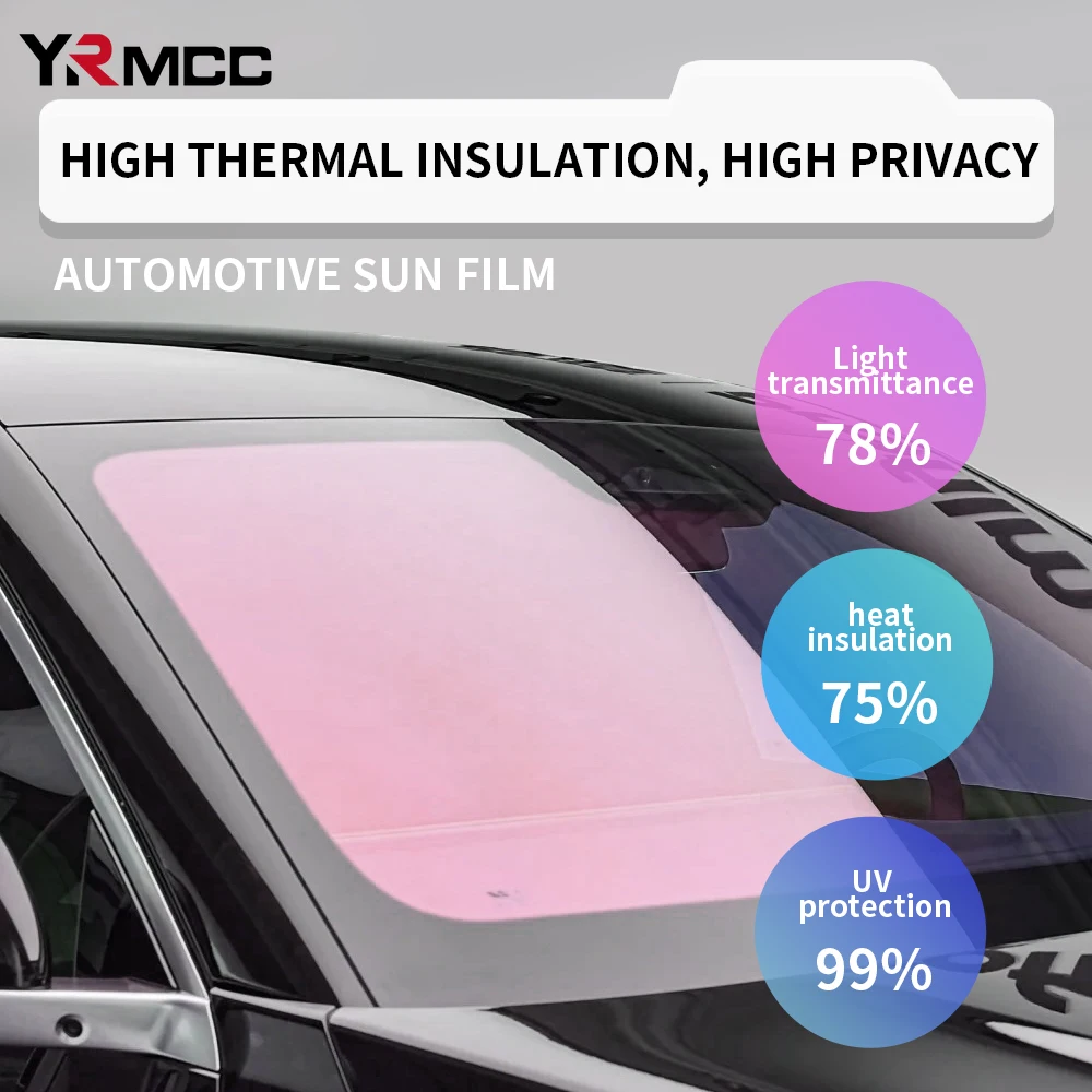 Car Windshield Solar Film 150cm Front Window Tint Adhesive Vinyl Wrap ...