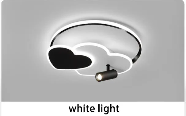 Modern heart-shaped LED spotlight ceiling light bedroom study led ligh ...