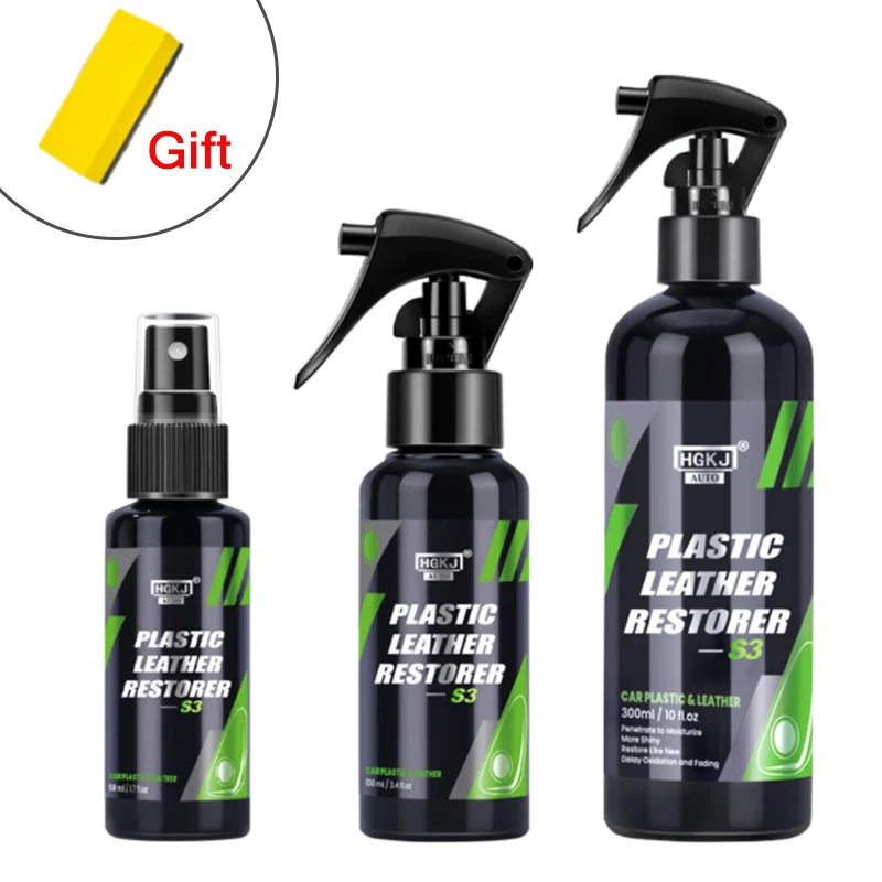 S3-Car-Plastic-Restorer-Polish-per-interni-esterni-Trim-agente ...