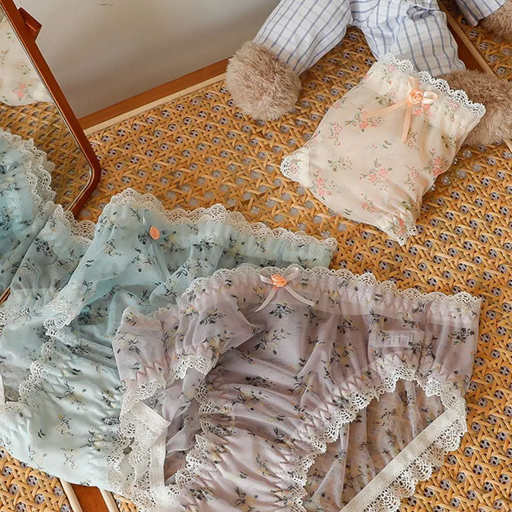 Japanese-Sweet-Cotton-Crotch-Comfortable-Breathable-Elastic-Flower ...