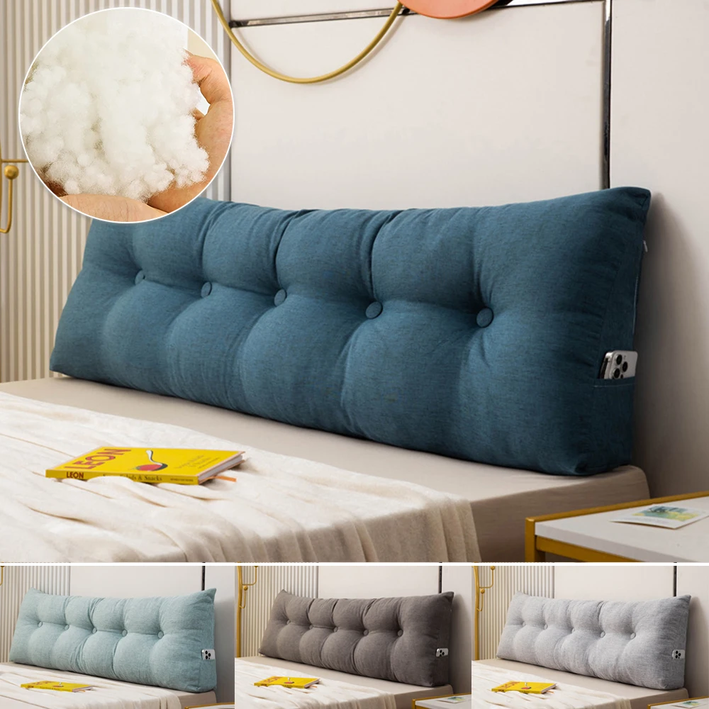 Bed-Head-Cushion-Triangle-Bedside-Filling-Cushion-for-Home-Reading ...