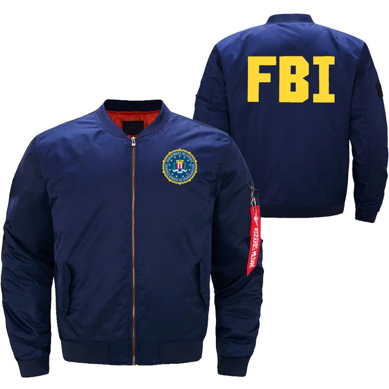 FBI Plus size Bomber Jacket Pilot Men's Outerwear Army Flight Coat Air ...