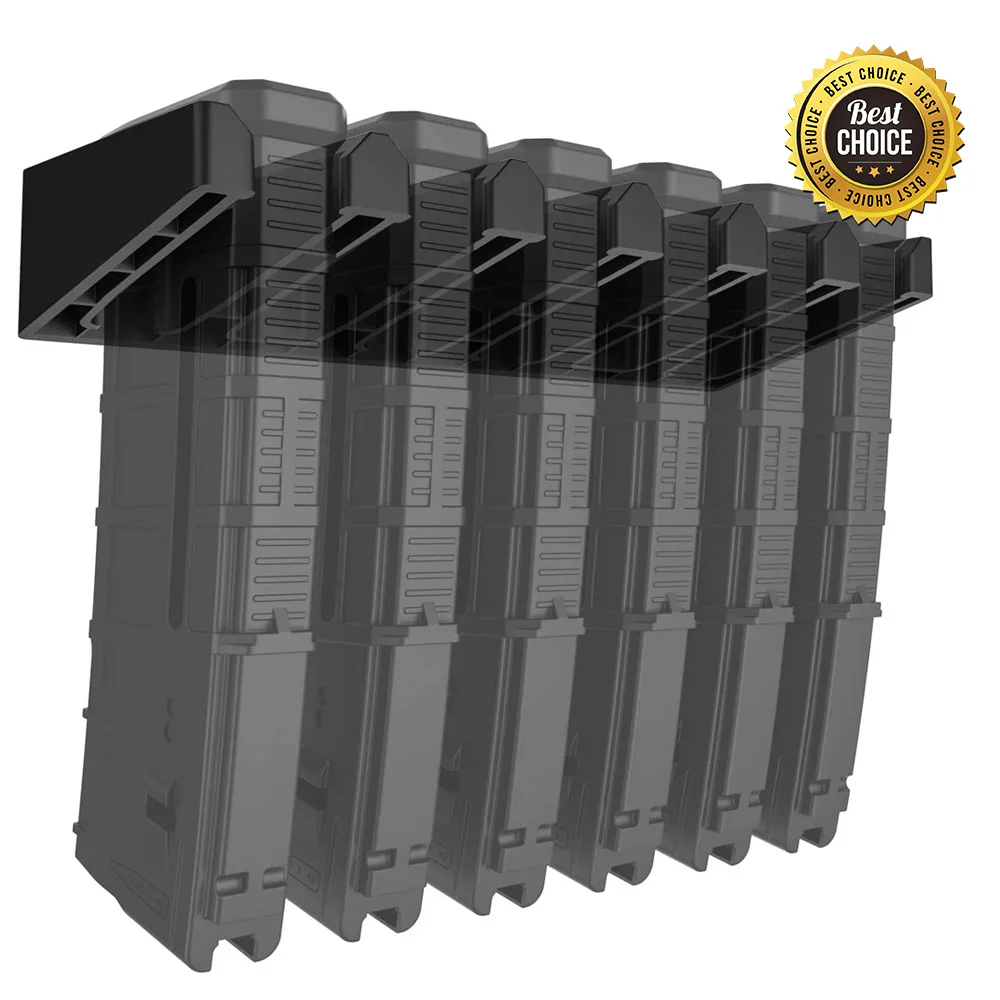 ABS-6-Standard-PMAG-Rack-Wall-Mount-AR-Mag-Holder-Mag-Storage-Rack ...