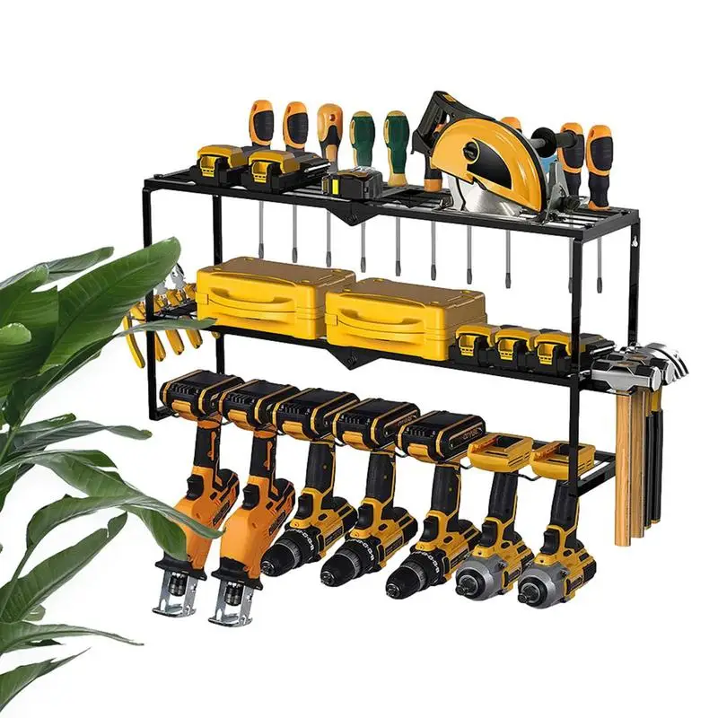 Drill-Storage-Rack-Iron-Storage-Rack-Wall-Mounted-For-Power-Tools-Heavy ...
