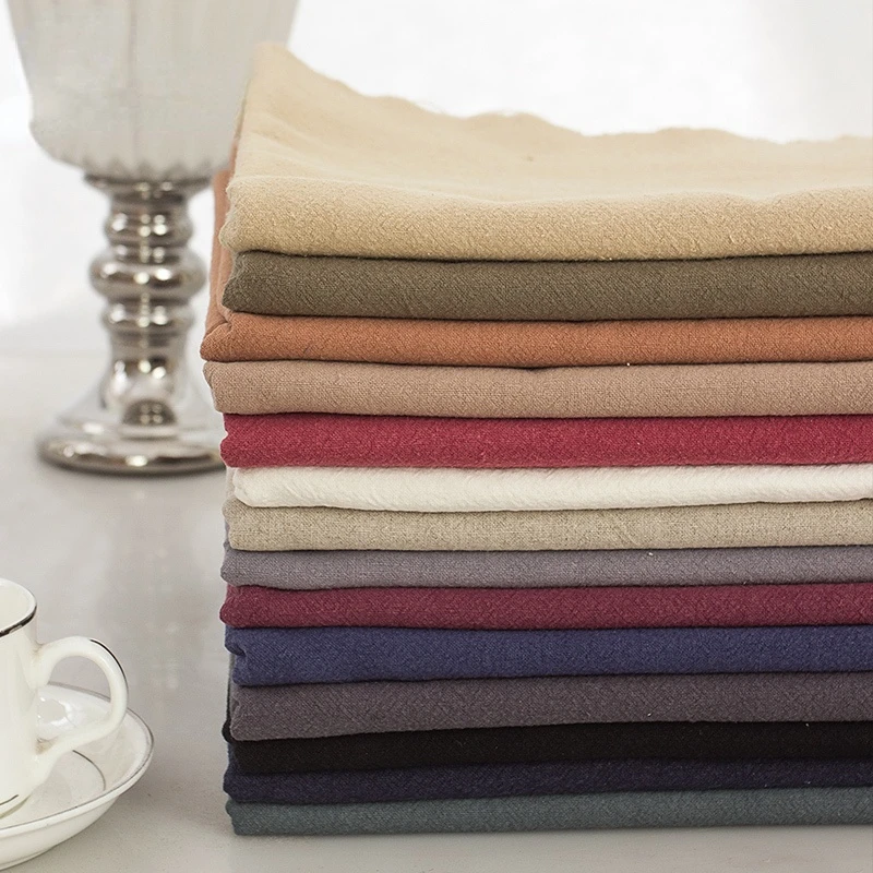 Bamboo-Knot-Linen-Material-Solid-Color-Linen-Crepe-Fabric-Ethnic-Style ...