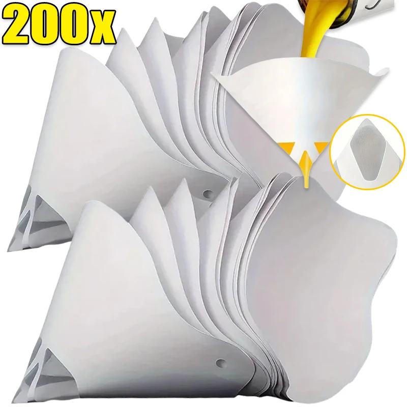 200pcs-Car-Disposable-Paper-Filter-190-Mesh-Purifying-Straining-Cup ...