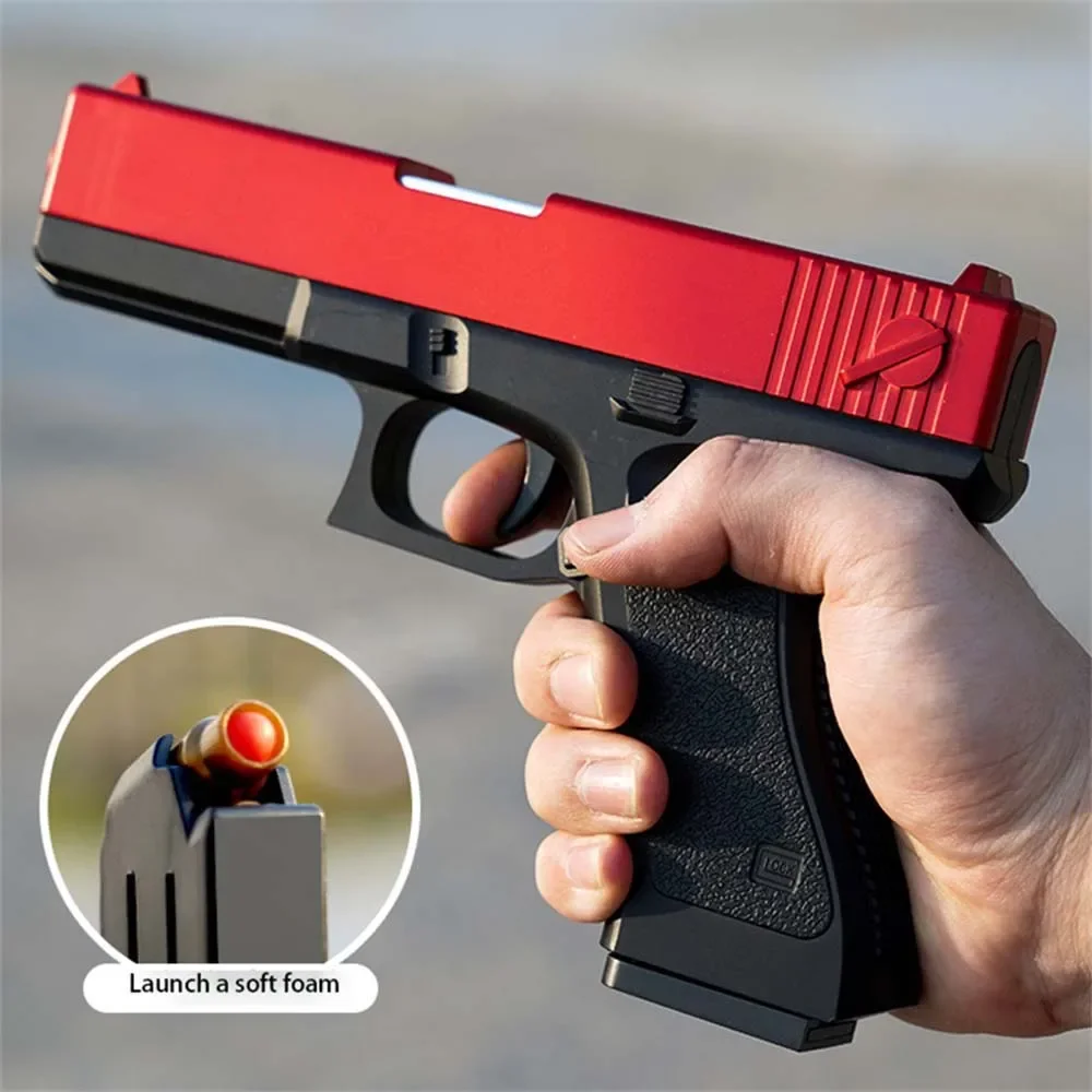 New Glock Shell Ejection Soft Bullet Toy Gun For Boys Girls Shooting ...