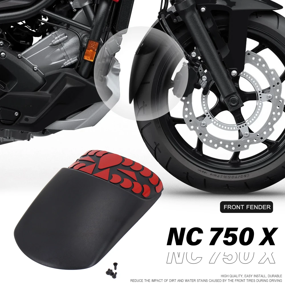 New Motorcycle Front Mudguard Fender Rear Extender Extension Black For ...